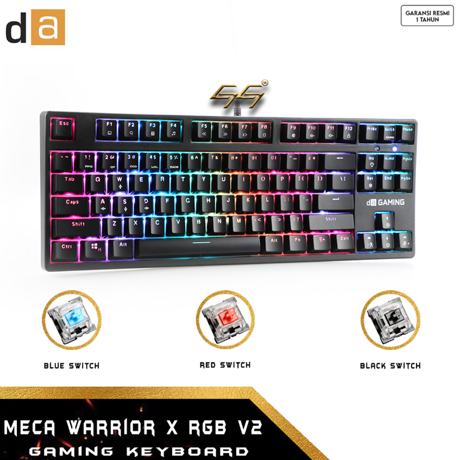 Keyboard Gaming Mechanical TKL Digital Alliance Meca Warrior X RGB ...