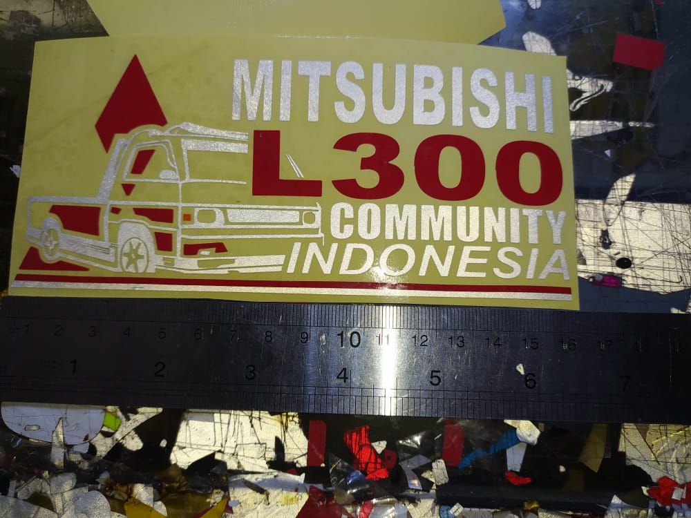 sticker cutting logo komunitas L300 indonesia mitsubishi | Lazada Indonesia