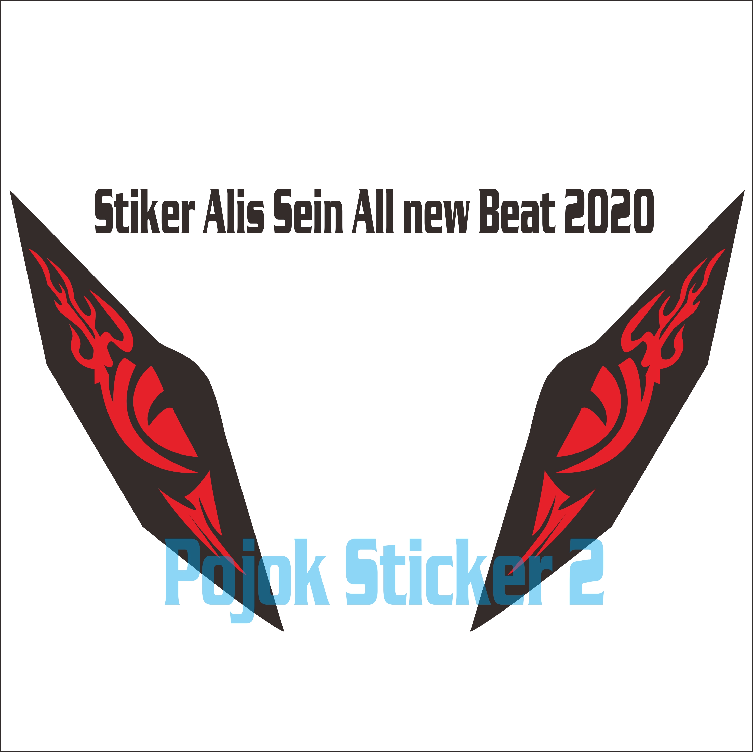 STIKER STICKER ALIS MOTIF COBRA LAMPU SEIN ALL NEW BEAT 2020 | Lazada ...