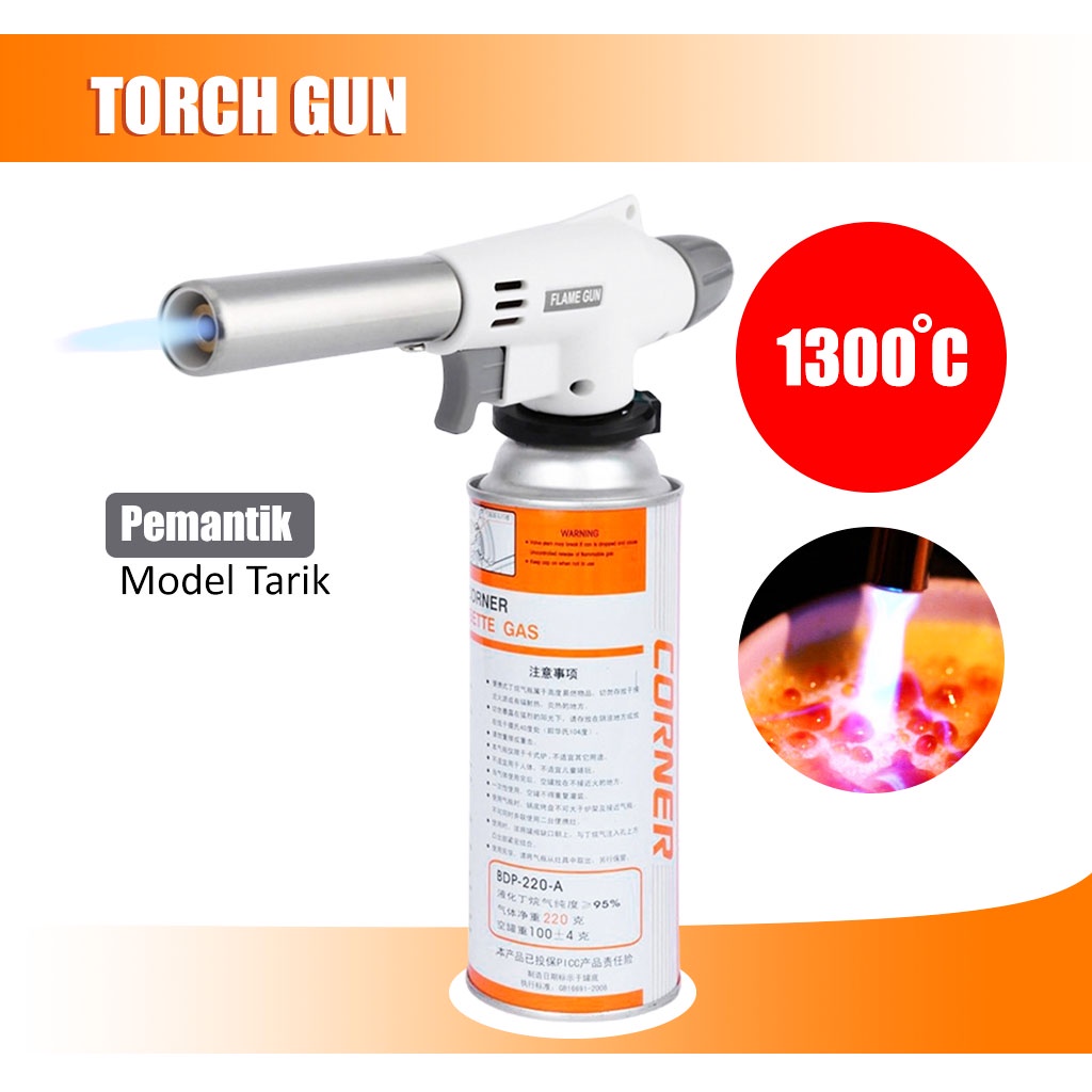 DADIDU - Portable Kepala Gas Fire Torch / Fire Torch Gun Flame Gun/ BBQ ...