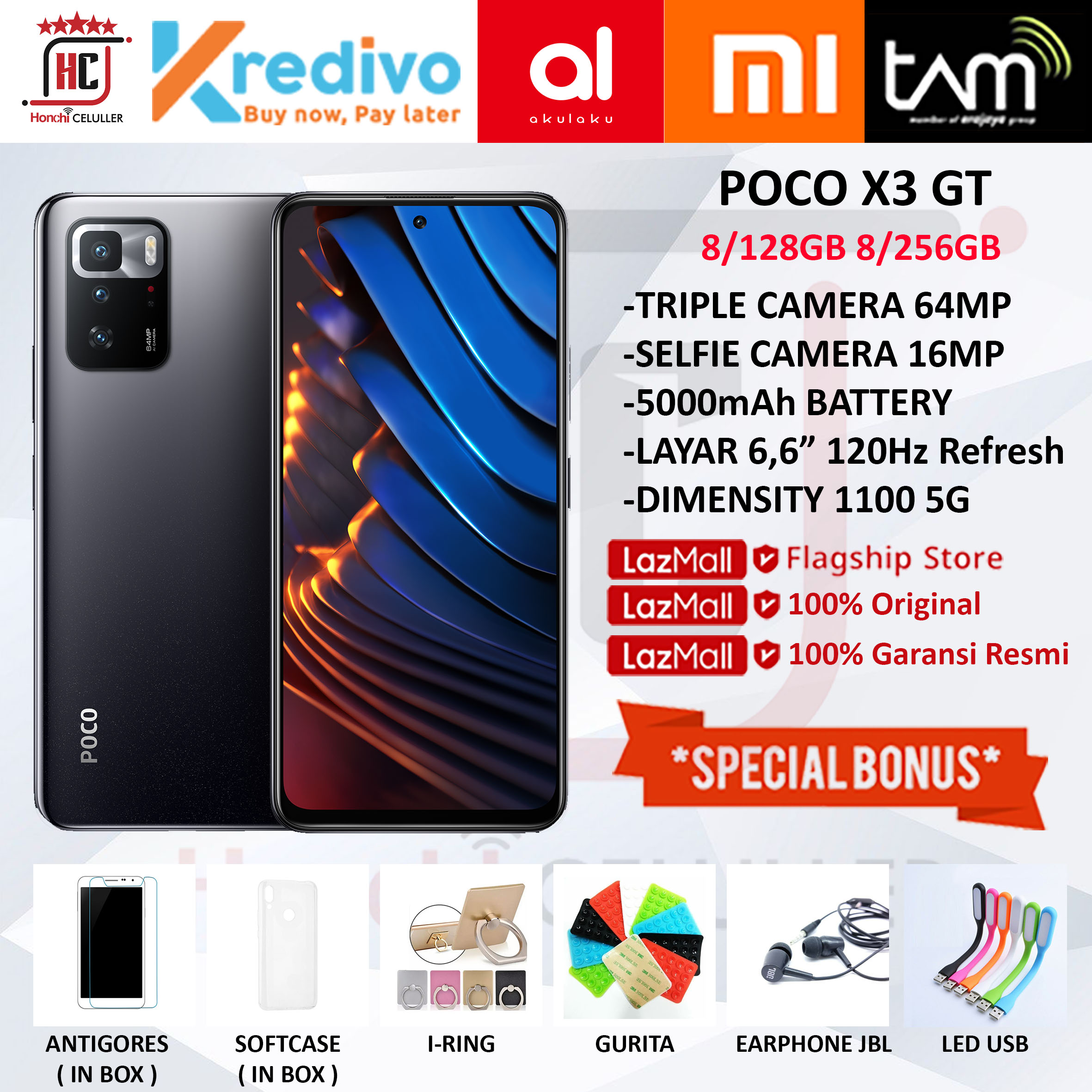 XIAOMI POCO X3 GT 8/256 8/128 GB GARANSI RESMI XIAOMI INDONESIA TAM ...