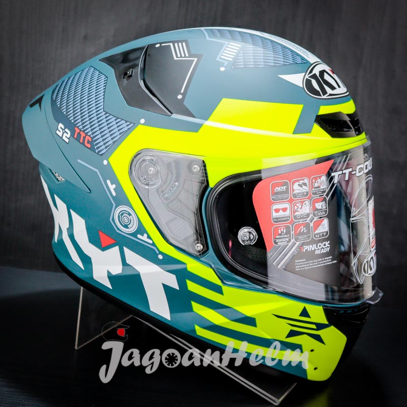 KYT HELM TT COURSE FUSELAGE | MATT YELLOW | TTCOURSE | Lazada Indonesia