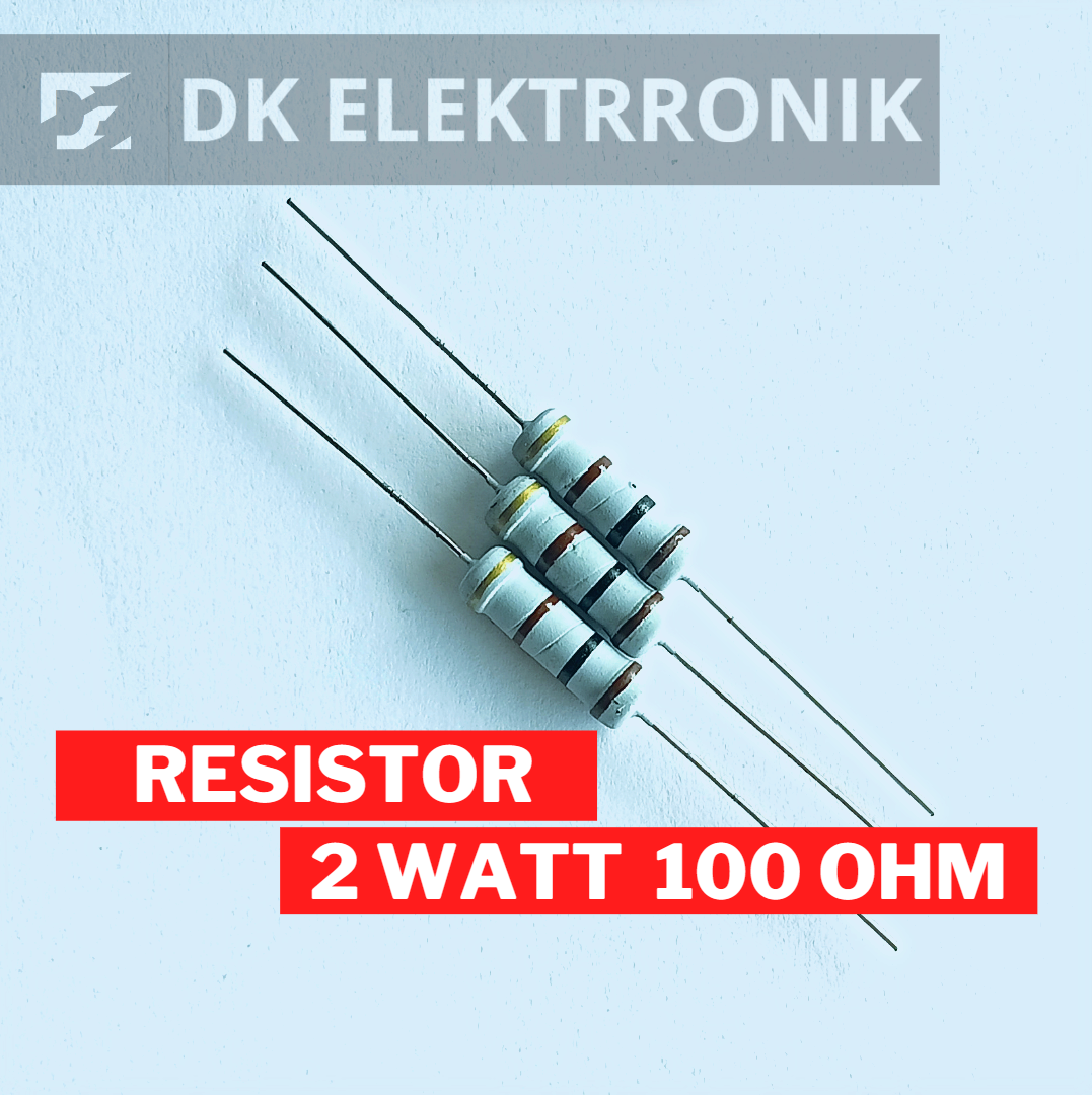 (10 PCS) RESISTOR 2WATT 100 OHM 5% RESISTOR 2 WATT 100 OHM RESISTOR 2W 100 OHM 2WATT 100 OHM ...