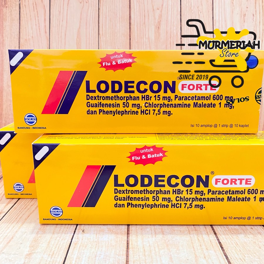 LODECON FORTE STRIP isi 10 Kaplet - Obat Flu, Batuk, Demam & Pilek ...