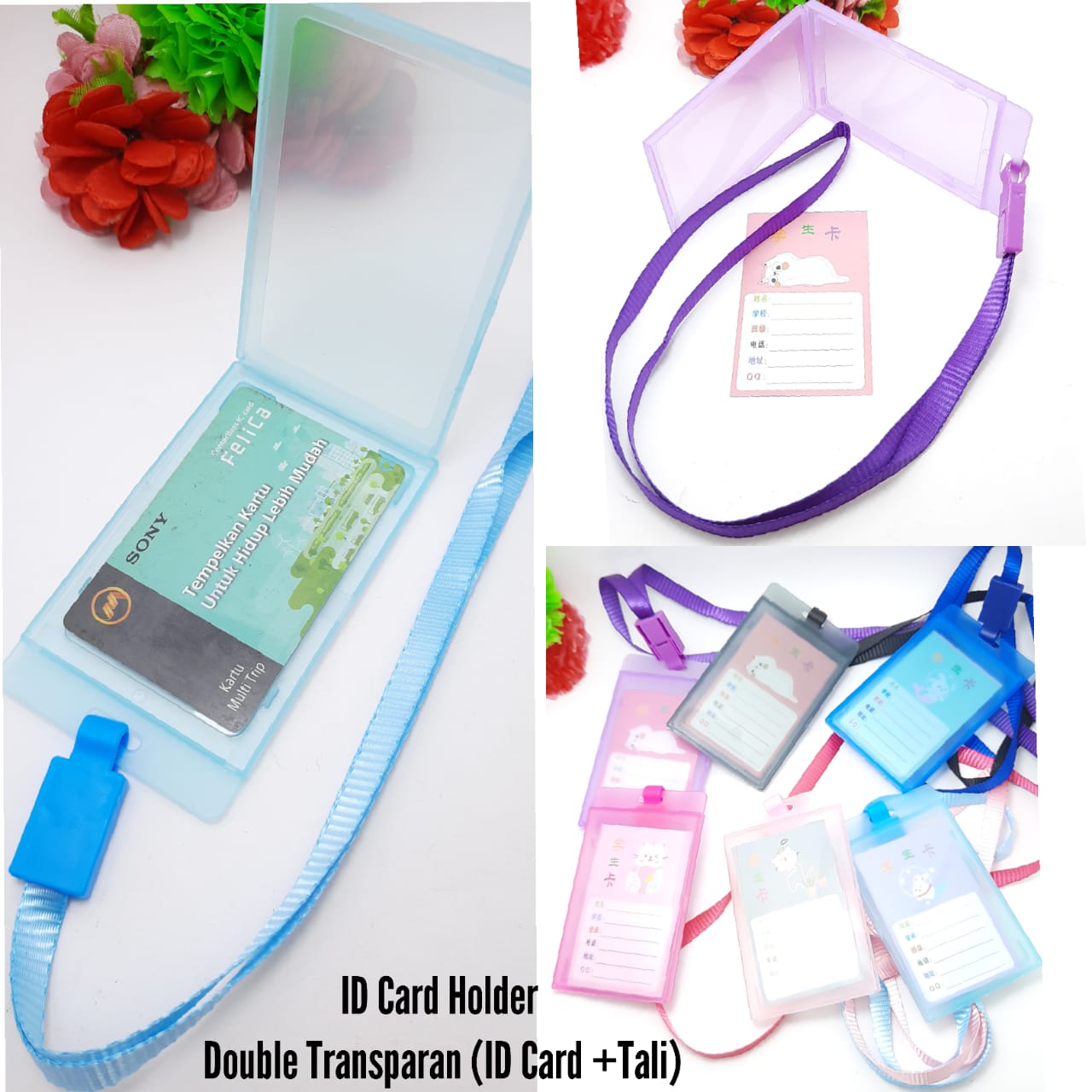 (1 Pc) ID Card / ID Card Holder / Name Tag Holder / Tempat ID Card ...