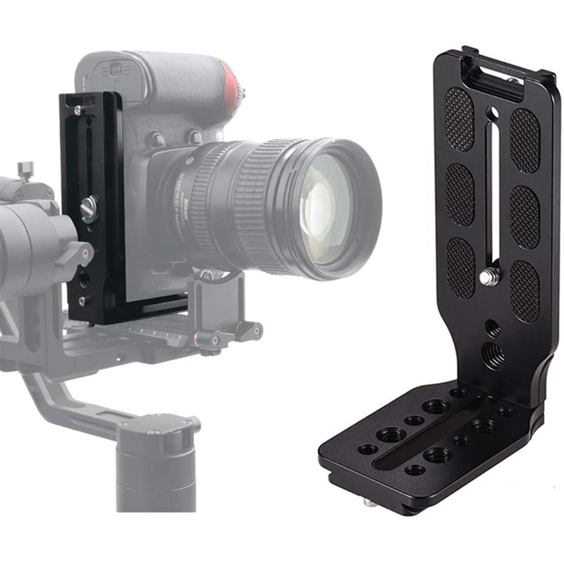 DSLR Camera L Bracket Quick Release Plate Vertical Universal L Bracket ...