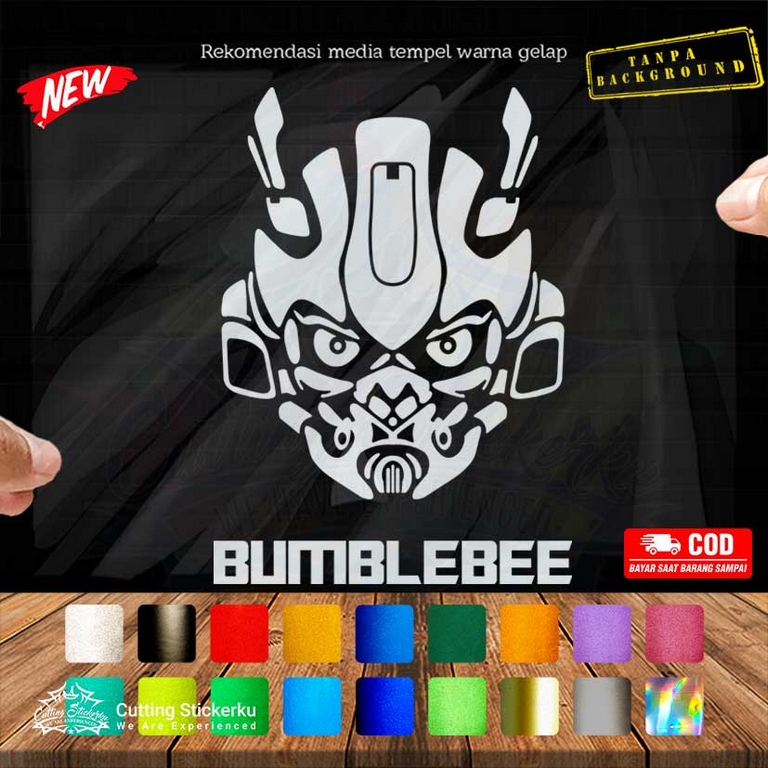 Bumblebee Transformer Cutting Sticker Variasi Motor Mobil Timbul Keren ...