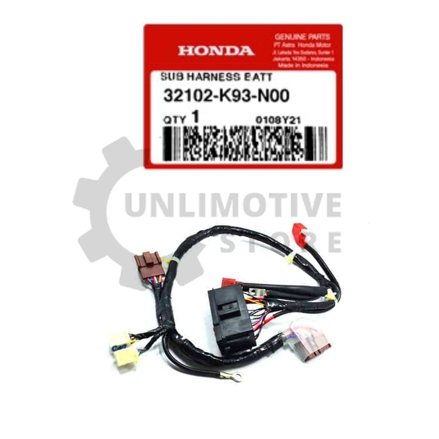 100% Original! 32102-K93-N00 Kabel Body Aki Accu Sub Harness Battery ...