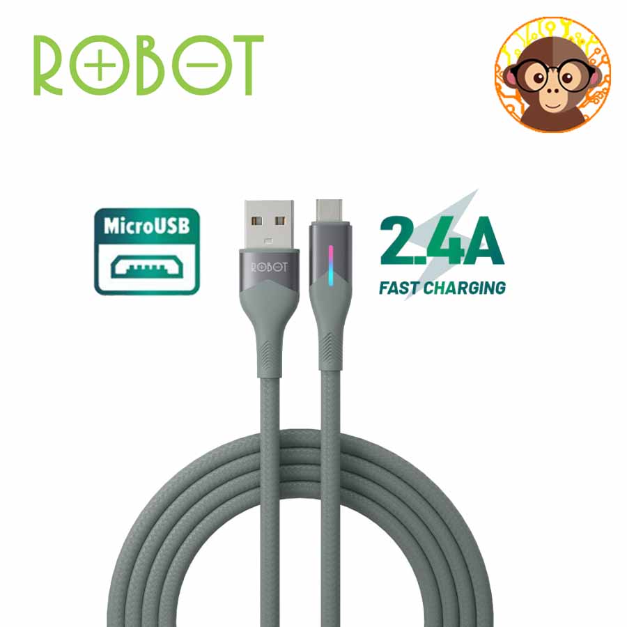 Kabel Data Robot Micro USB 2.4A / Lightning 2.4A / Type C 3A RFM100 ...
