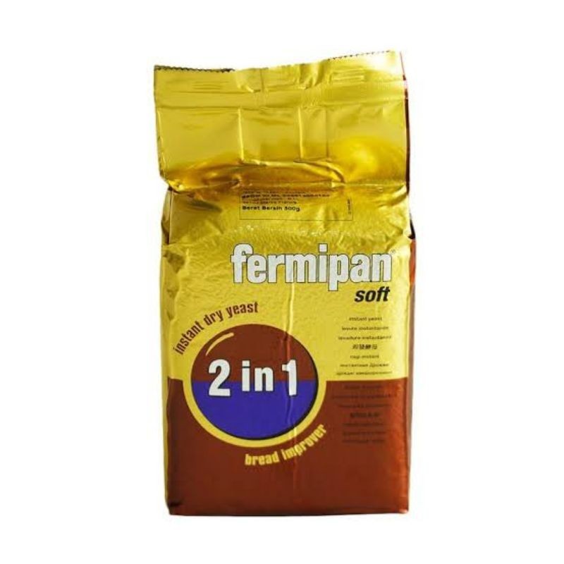 FERMIPAN Soft 2 in 1 Ragi Kering Instan dan Improver Instant Dry Yeast ...