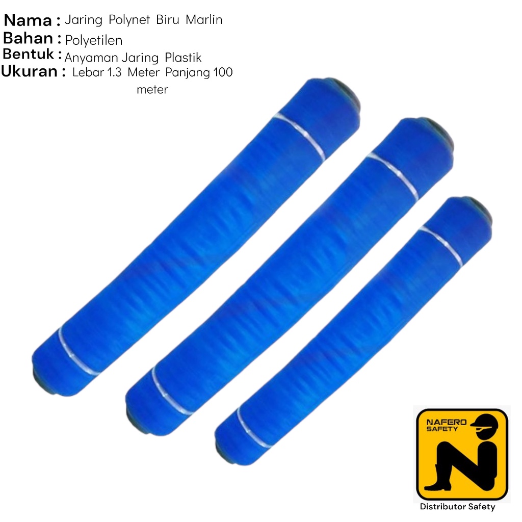 Jaring Biru Waring Polynet Marlin | Lazada Indonesia