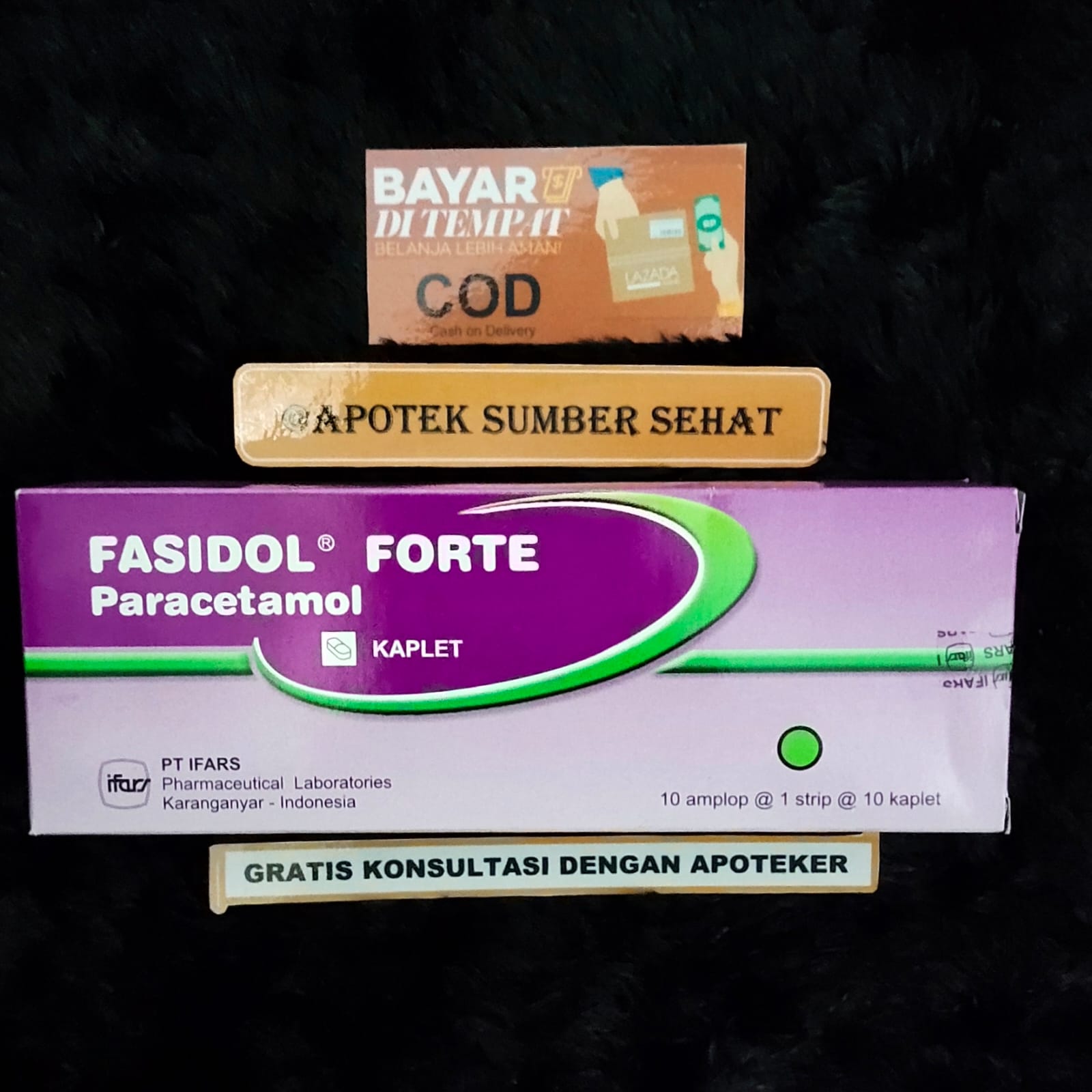 FASIDOL PASIDOL FORTE PARACETAMOL 650MG 1BOX ISI 10 STRIP / PARACETAMOL ...