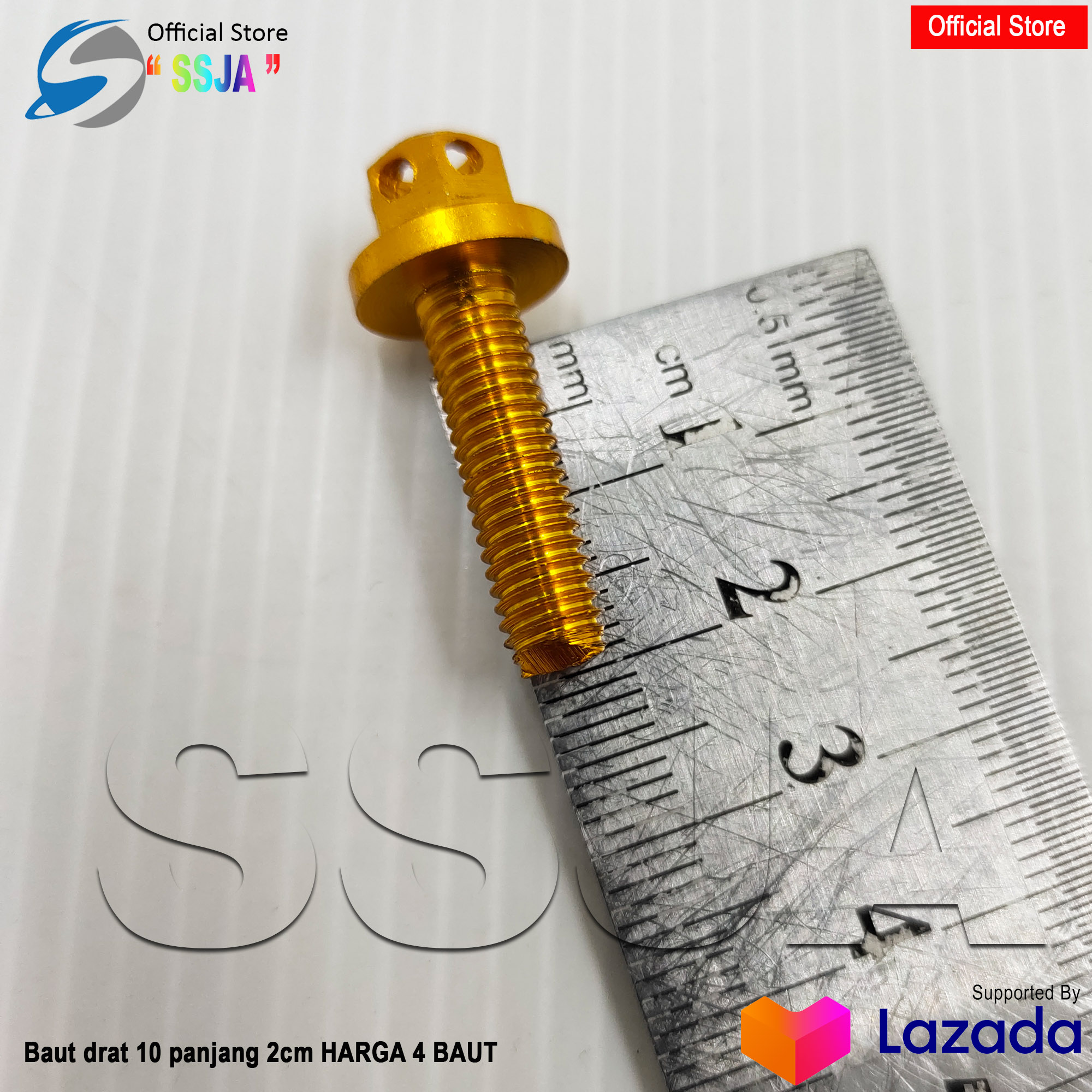 Baut Probolt Ukuran 10 Gold baut body probolt baut visor baut pro bolt ...
