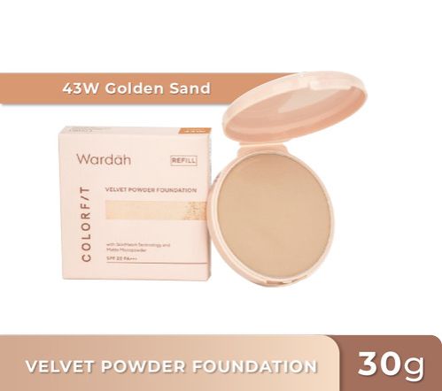(REFILL) WARDAH COLORFIT VELVET POWDER FOUNDATION | Bedak Compact by ...
