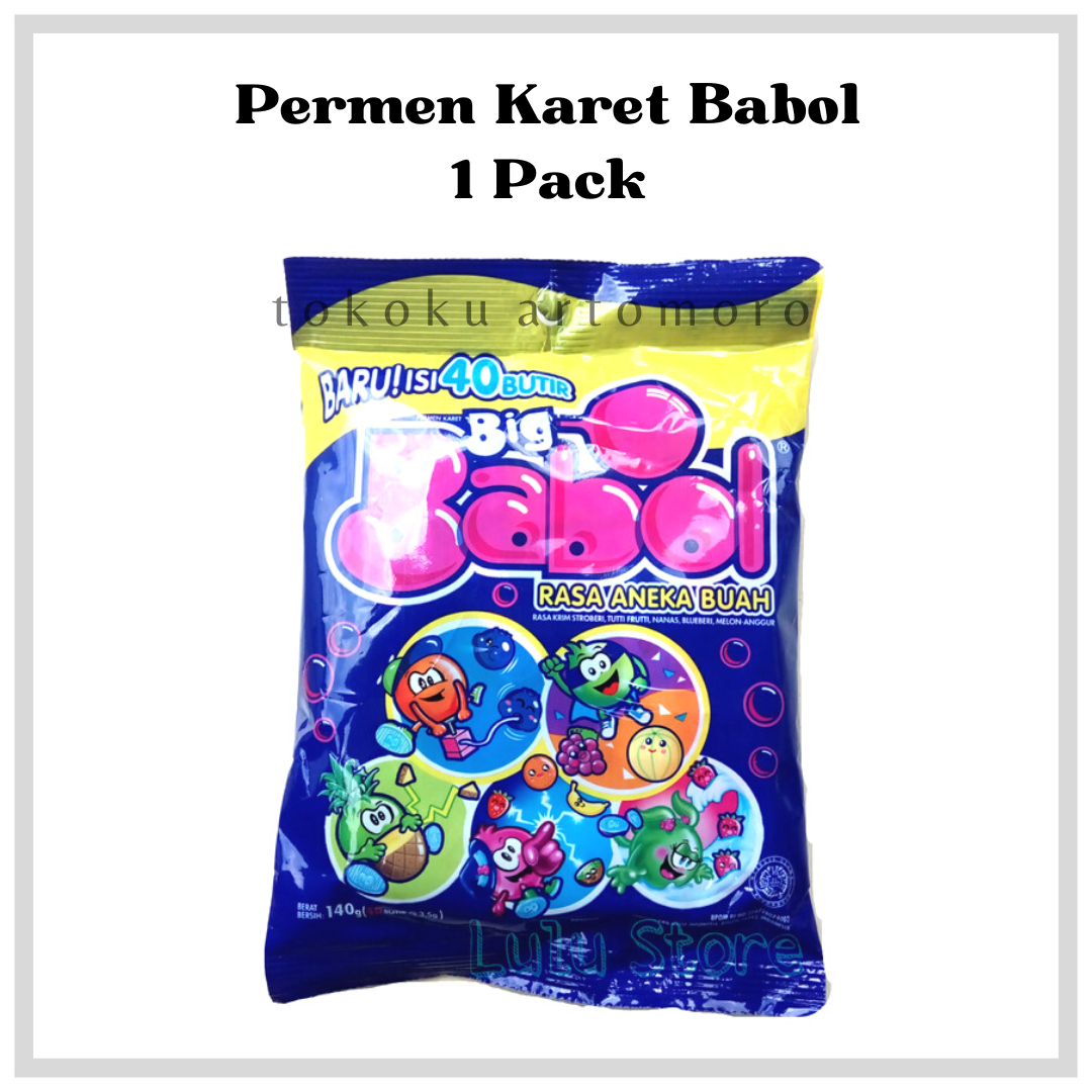 Permen Big Babol Rasa Aneka Buah Kemasan 140 gr - Permen Karet - Isi 40 Butir | Lazada Indonesia
