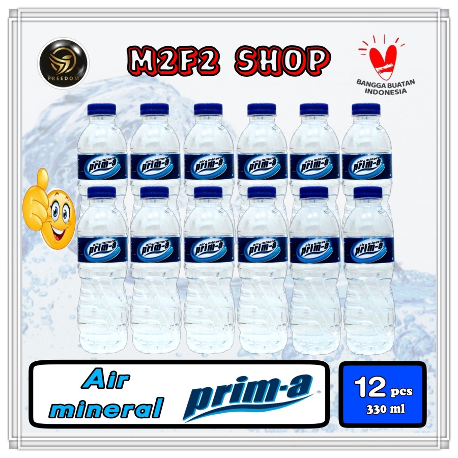 Air Mineral Prima Botol Mini Pet - 330 ml (Kemasan 12 Pcs) | Lazada ...