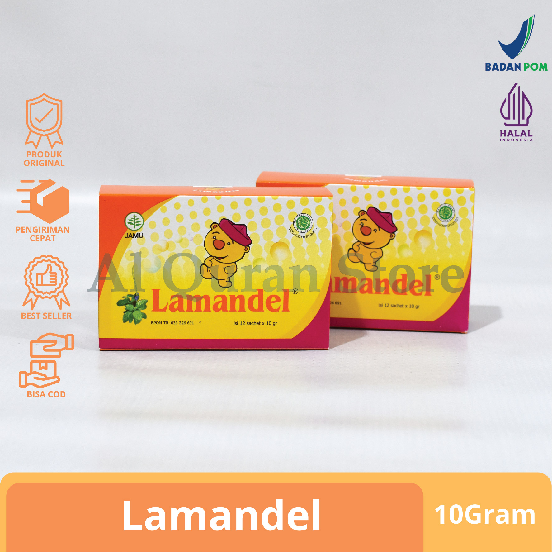 Lamandel Saset Sachet Isi 12 X 10g Obat Amandel Anak Untuk Radang ...