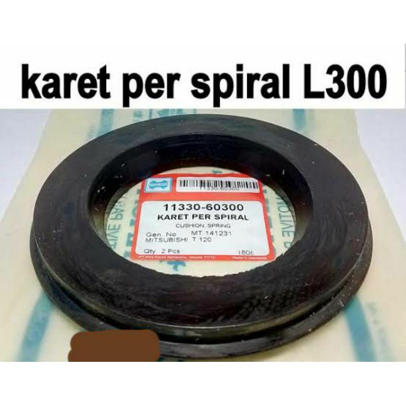 Karet Per Keong/ Pir Spiral Depan/ Spring Bantalan Tebal L300/ Colt T120 merk Wakasa/ JAC ...