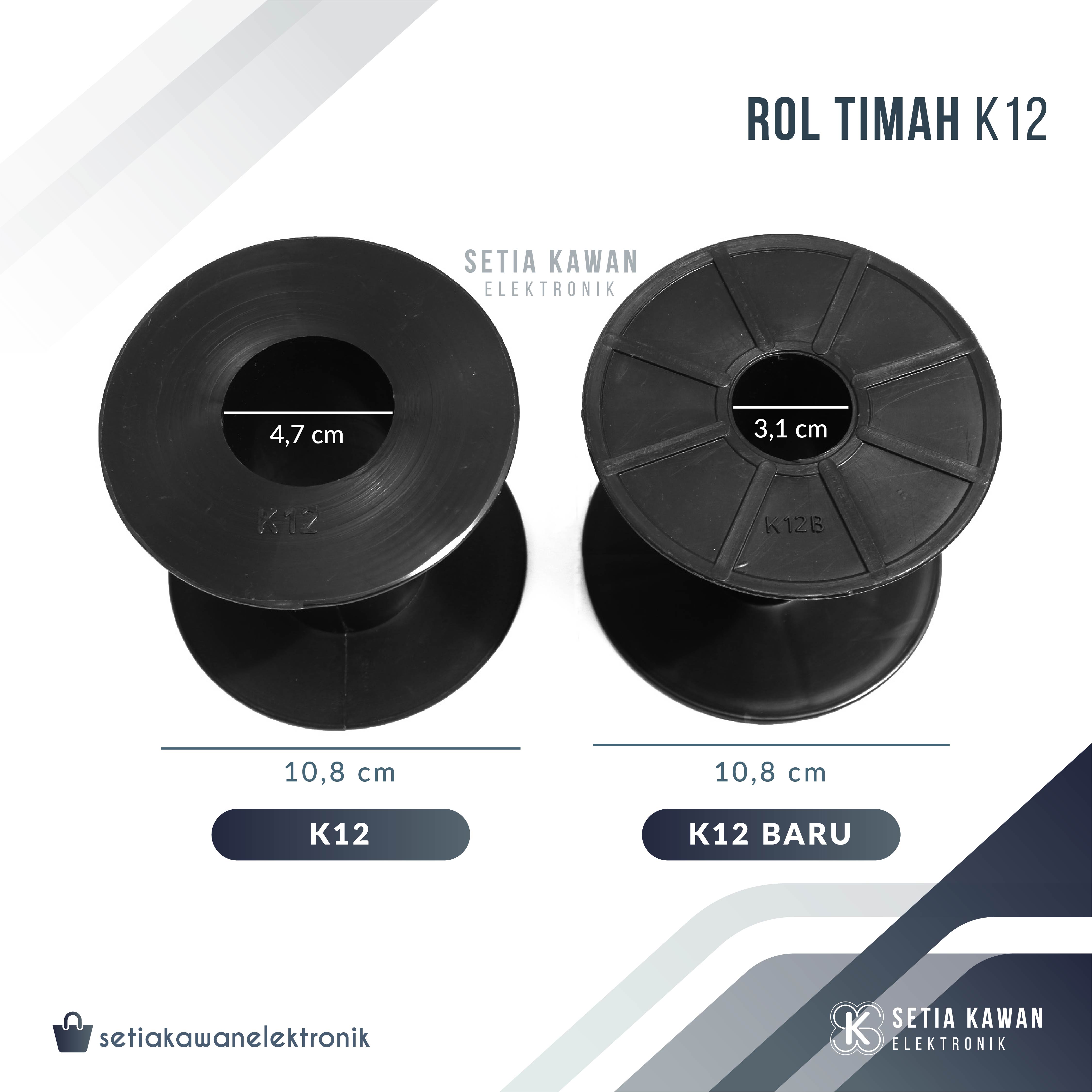 Bobin Rol Kawat K12 / Roll Timah / Tempat Gulungan Kabel / Klosan ...