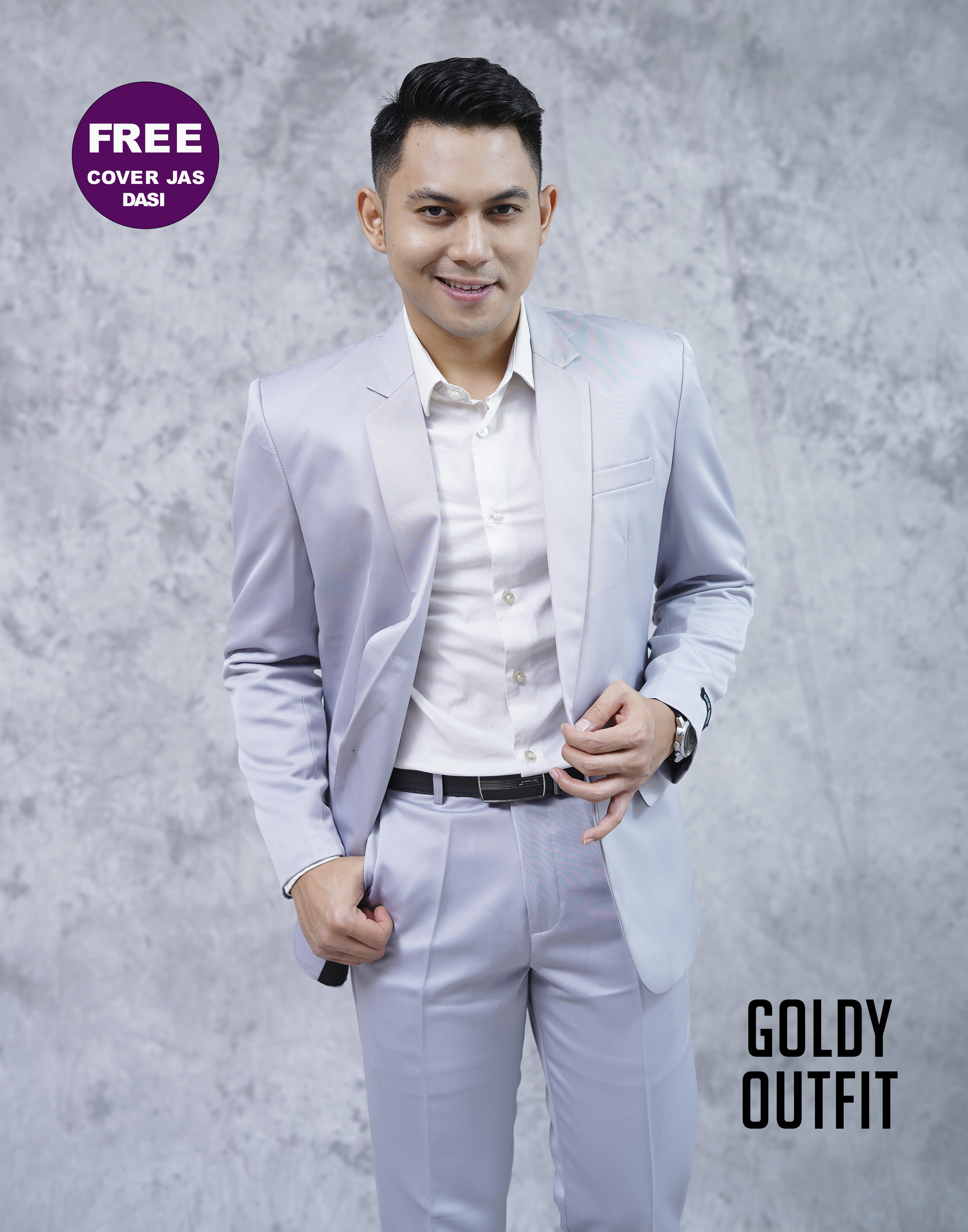 GOLDY OUTFIT - Jas Pria - Jas Silver | Lazada Indonesia