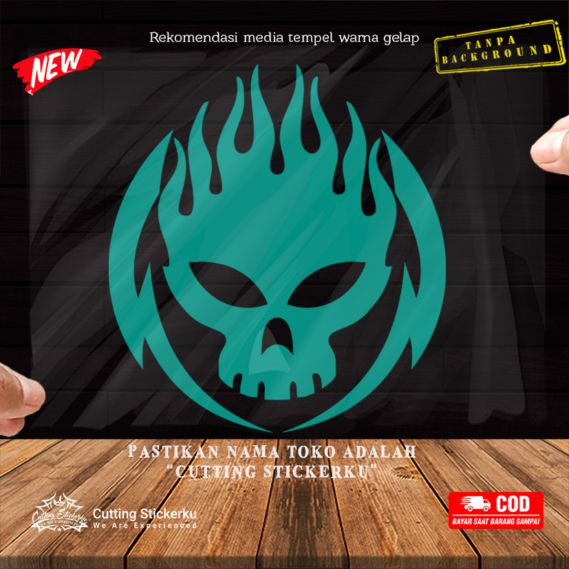 Cutting Stiker Offspring Logo Variasi Motor Mobil Sticker Rock Keren ...