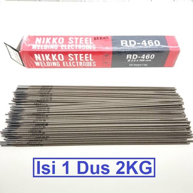 [2KG] RD460 Kawat Las Nikko Steel 2.0 mm 30 cm Welding Electrodes ...