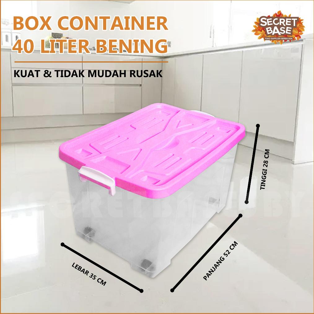 Box Container 40 Liter + Roda - Kontainer Box Plastik / Container Box ...