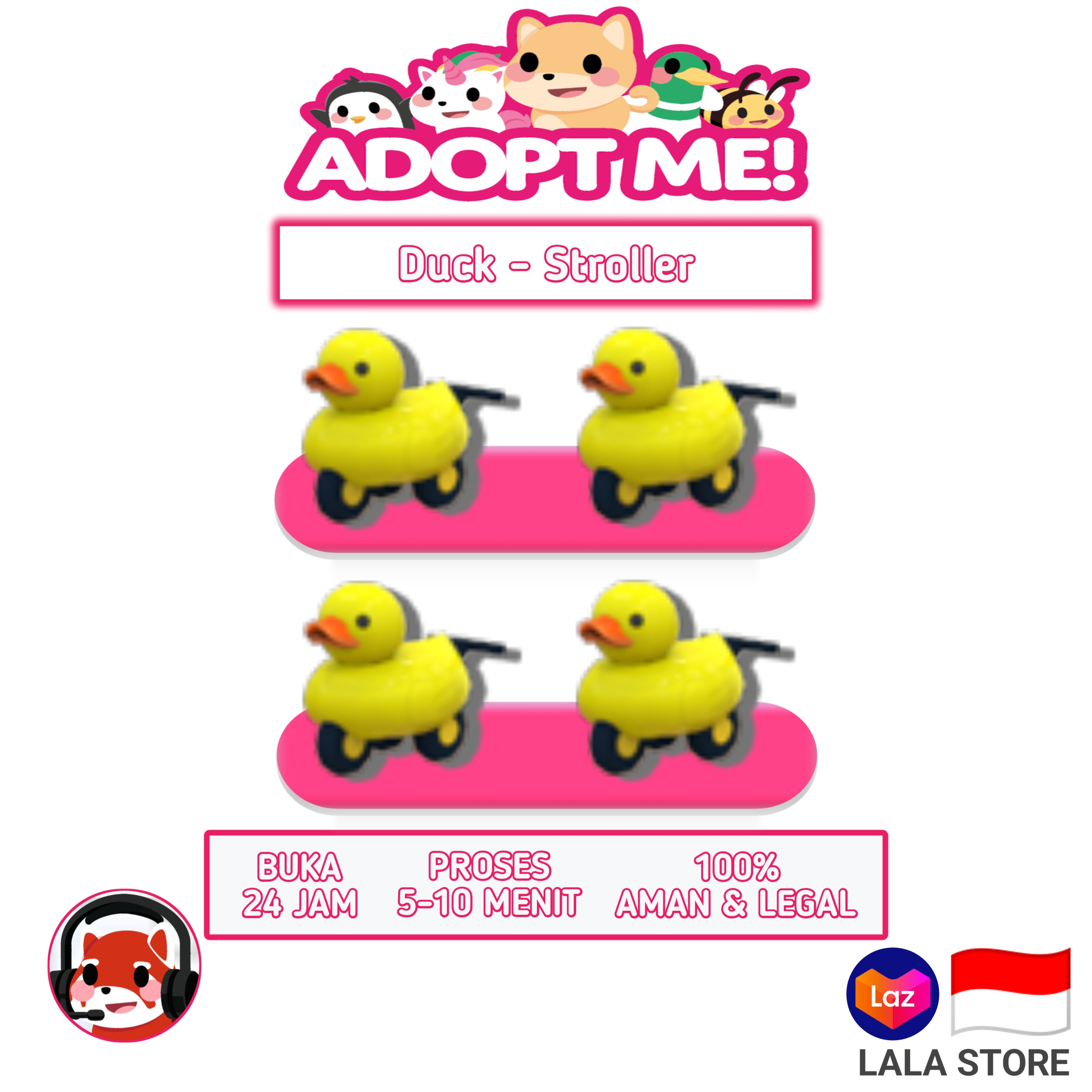 Adopt Me Stroller - Duck Stroller - Roblox | Lazada Indonesia