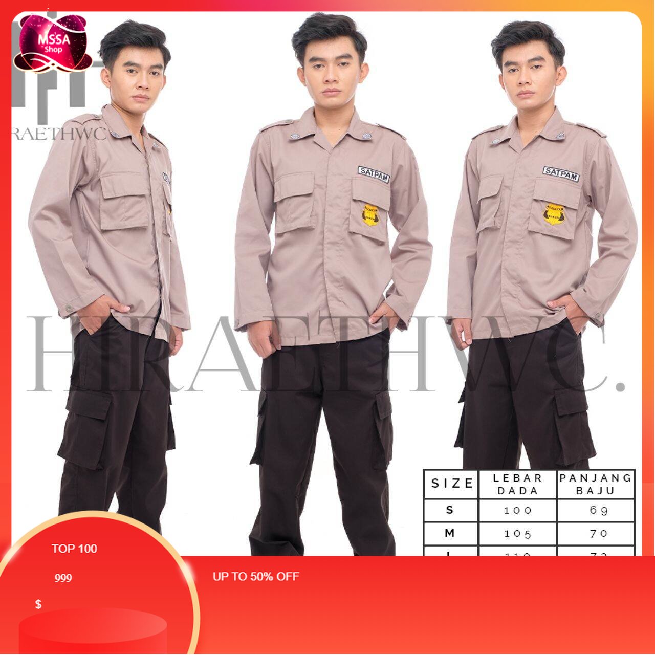 Seragam PDH Security | Seragam PDH Satpam Terbaru | Lazada Indonesia