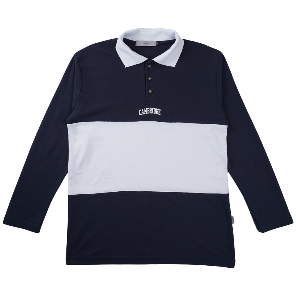 Cambridge Rugby Shirt - MILES #2 - Navy White | Lazada Indonesia