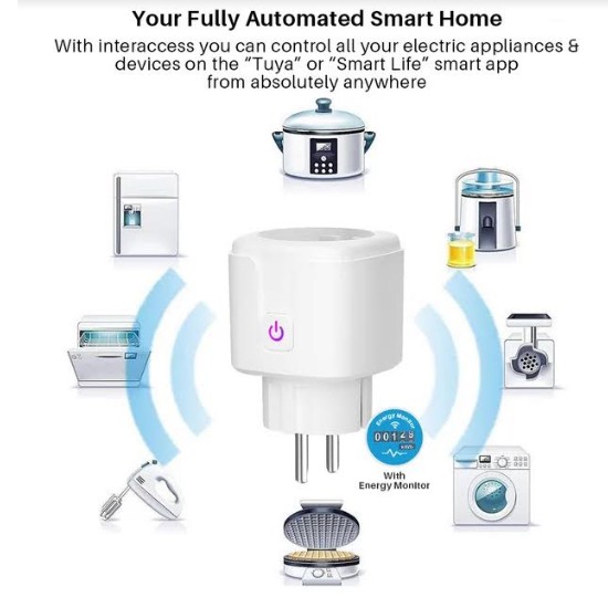 COLOKAN LISTRIK PINTAR WIFI SMART PLUG 16A ADAPTOR COLOKAN WIFI CERDAS ...