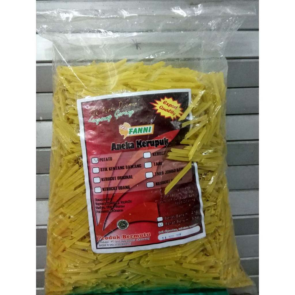 Kerupuk Potato / Kentang Potato Stick / Stik Kentang 1kg | Lazada Indonesia