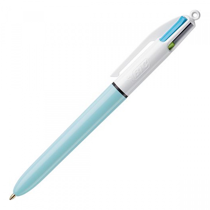 Bic Fun 1.0 mm 4 Color Pastel Ballpoint Pen Bolpen 4 Warna | Lazada ...