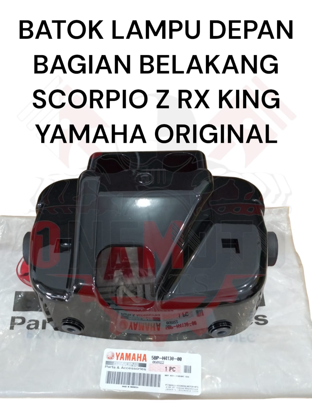 BODY ASSY HEADLIGHT BATOK LAMPU DEPAN YAMAHA SCORPIO, RX KING 5BP-H4130-00 ORIGINAL | Lazada ...