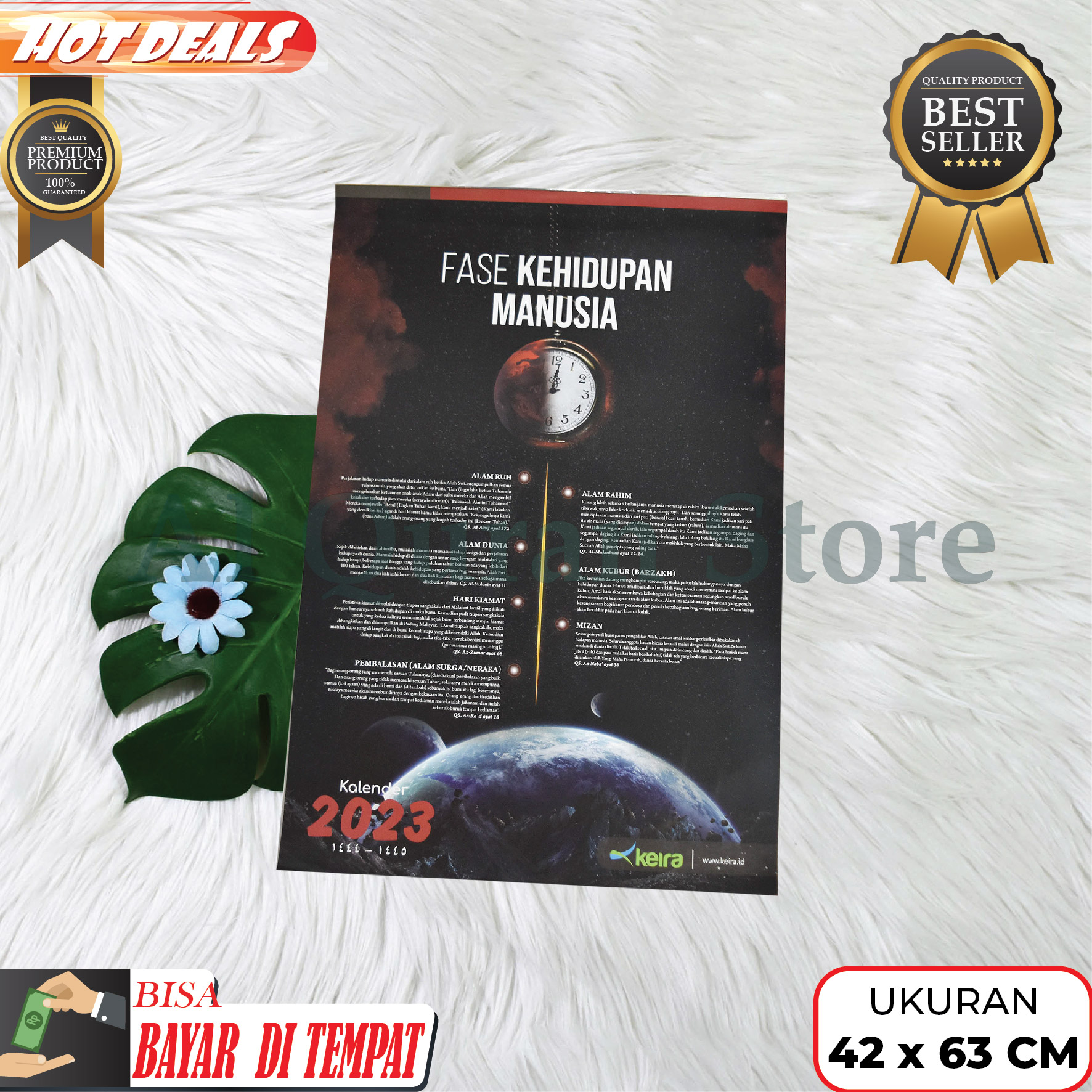 Kalender Dinding 2023 Islam Muslim Gambar Fase Kehidupan Manusia Murah ...