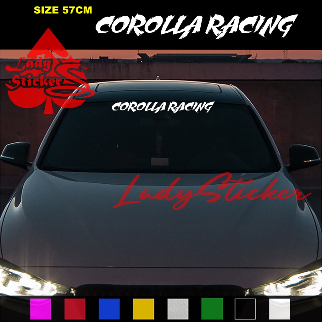 STIKER KACA COROLLA STICKER WINDSHIELD MOBIL TOYOTA COROLLA | Lazada ...