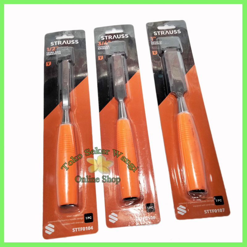 Pahat Kayu 1/2 3/4 1 Inch Gagang Fiber Alat Tatah Ukir STRAUSS | Lazada ...