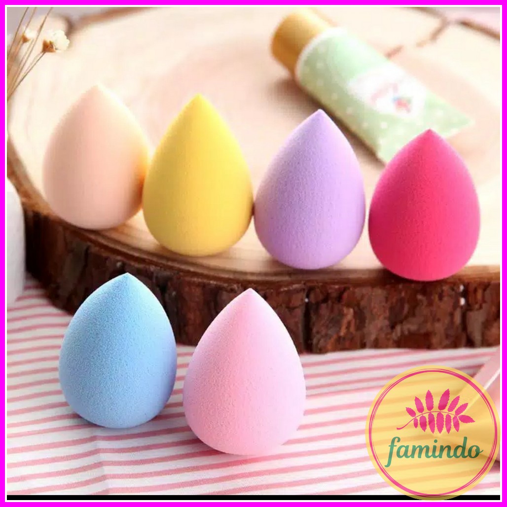 famindo - [ 1 Spons Telur ] [ Big Size ] Spon Bedak Make Up Telor ...