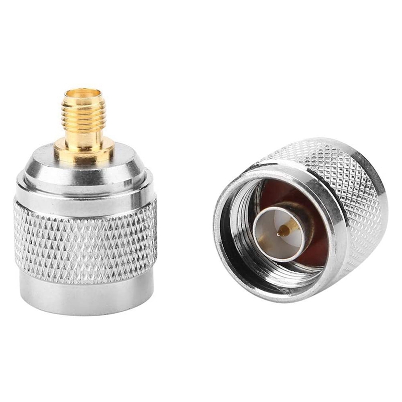 2Pcs Type N Male to SMA Female Coaxial Adapter Test Converter RF ...