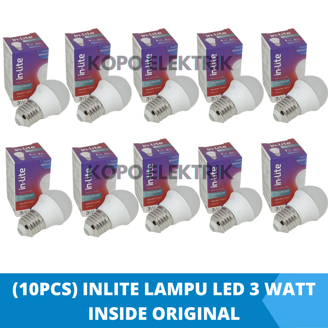 (Isi 10 pcs) Lampu Led Inlite 3w / 3 Watt dengan SAMSUNG Led inside ...