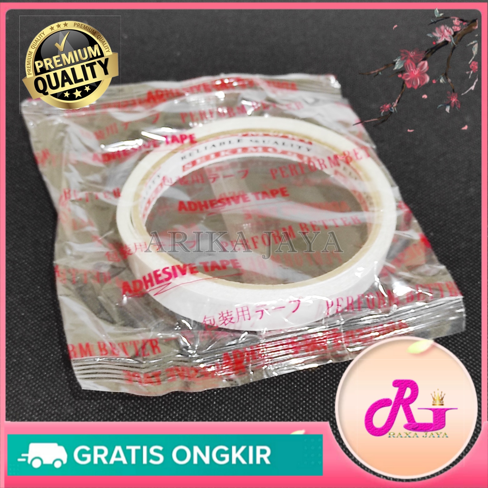 BEST Double Tape 1/2 inch 1/2 " ( 12 mm x 12 Yard ) ISOLASI SOLATIP DOBEL TIP BERKUALITAS DENGAN ...