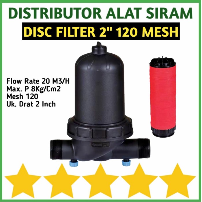 DISC FILTER 2 INCH PENYARING AIR IRIGASI FERIGASI SPRINKLER IRRIGATION ...