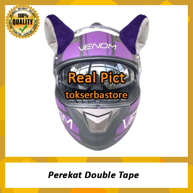 Kuping Helm - Kuping Kucing Helm Keren Untuk Fullface HalfFace - Ungu ...