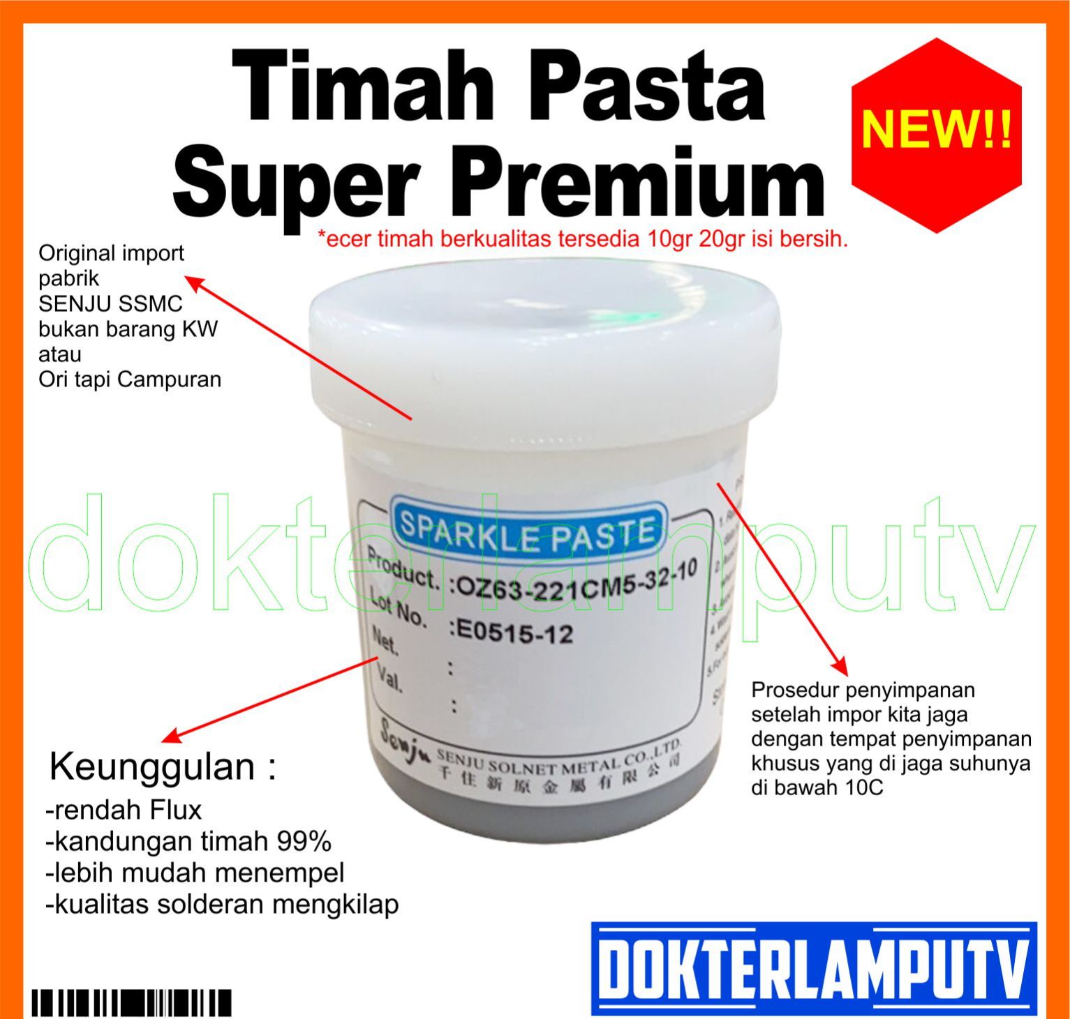 TIMAH PASTA TIMAH CAIR UNTUK SERVIS LED | Lazada Indonesia