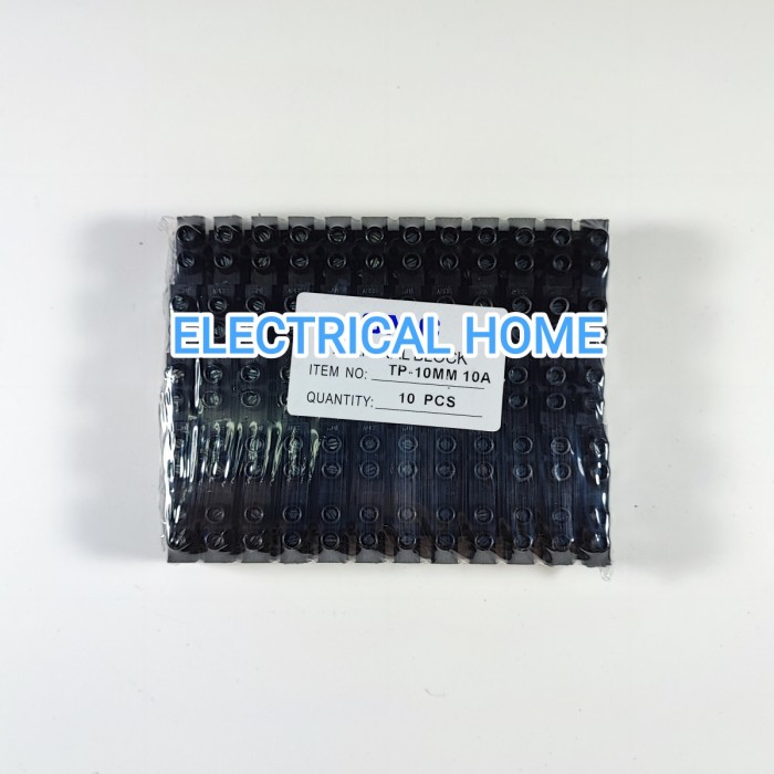 TERMINAL KABEL KRUSTIN 10mm 10A / TERMINAL PLASTIK HITAM | Lazada Indonesia