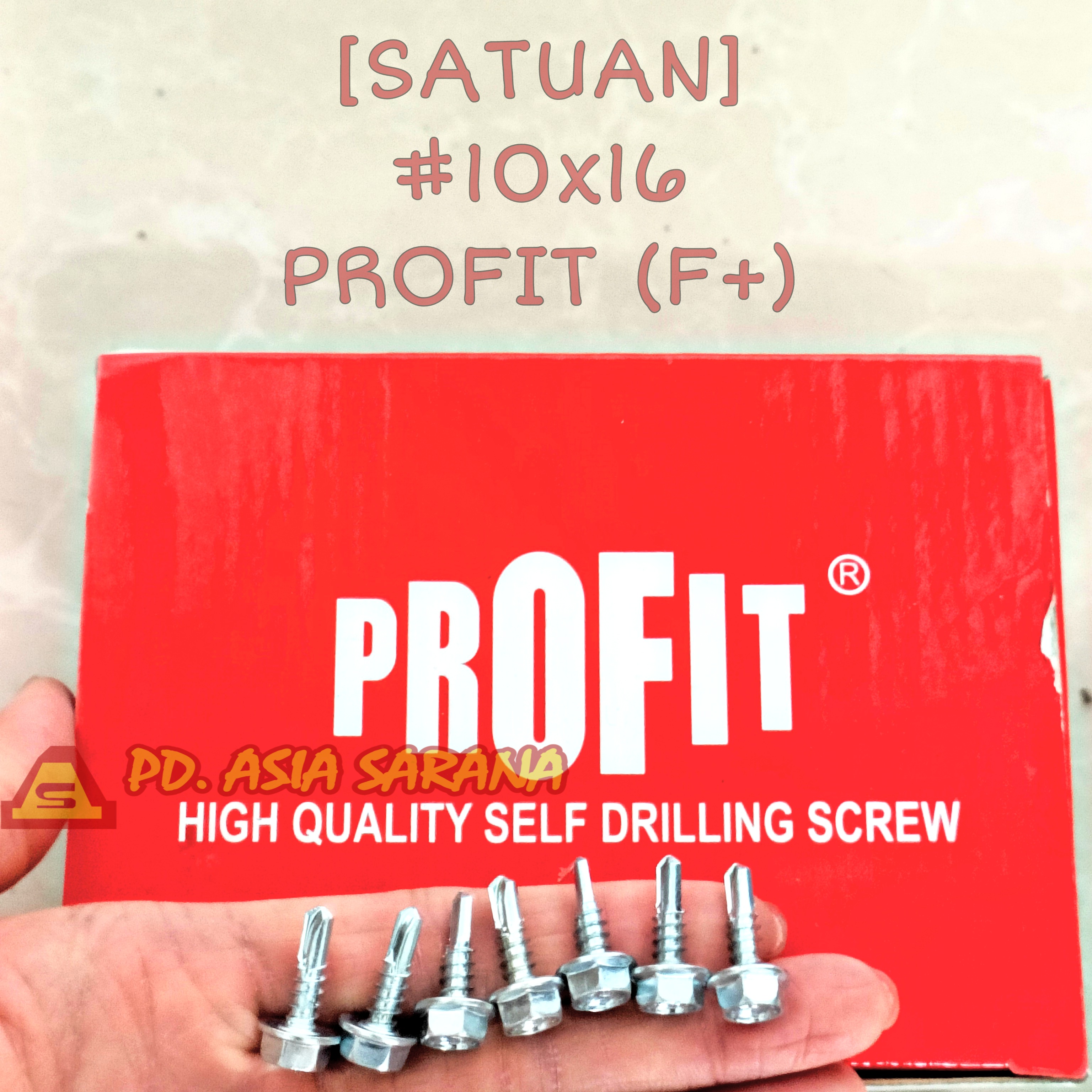 x5pcs [PROFIT] Skrup Baja Ringan 10x16 Sekrup Paku Baut Roofing Screw ...