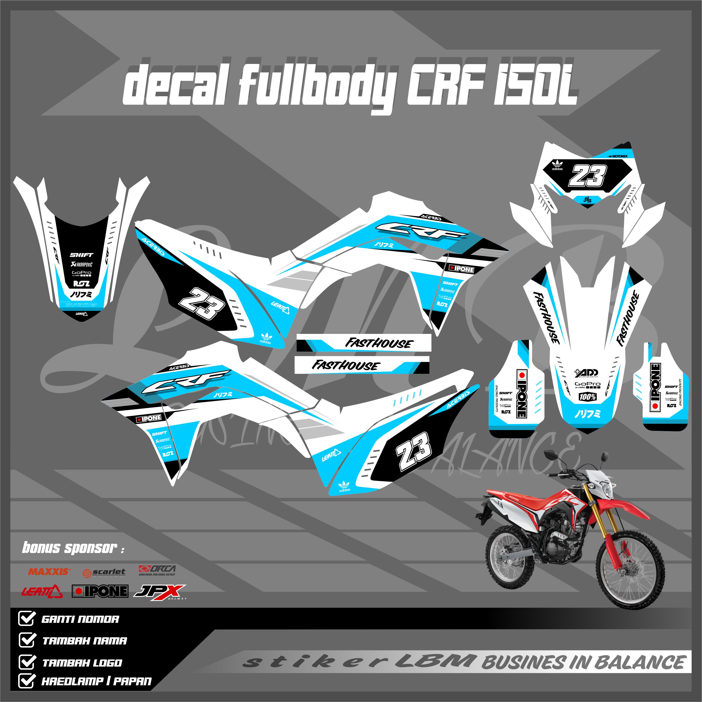 DECAL STICKER CRF 150L Design Update 2022 Terbaru DECAL STICKER CRF ...