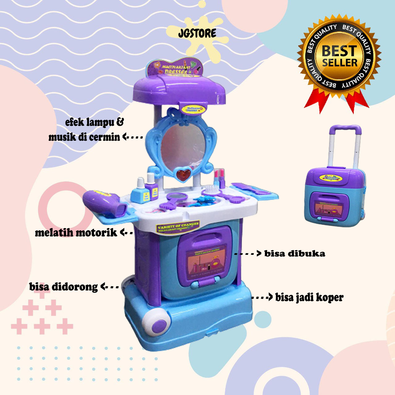 Mainan Anak Perempuan Meja Rias Anak W811 Variety Dresser | Lazada ...