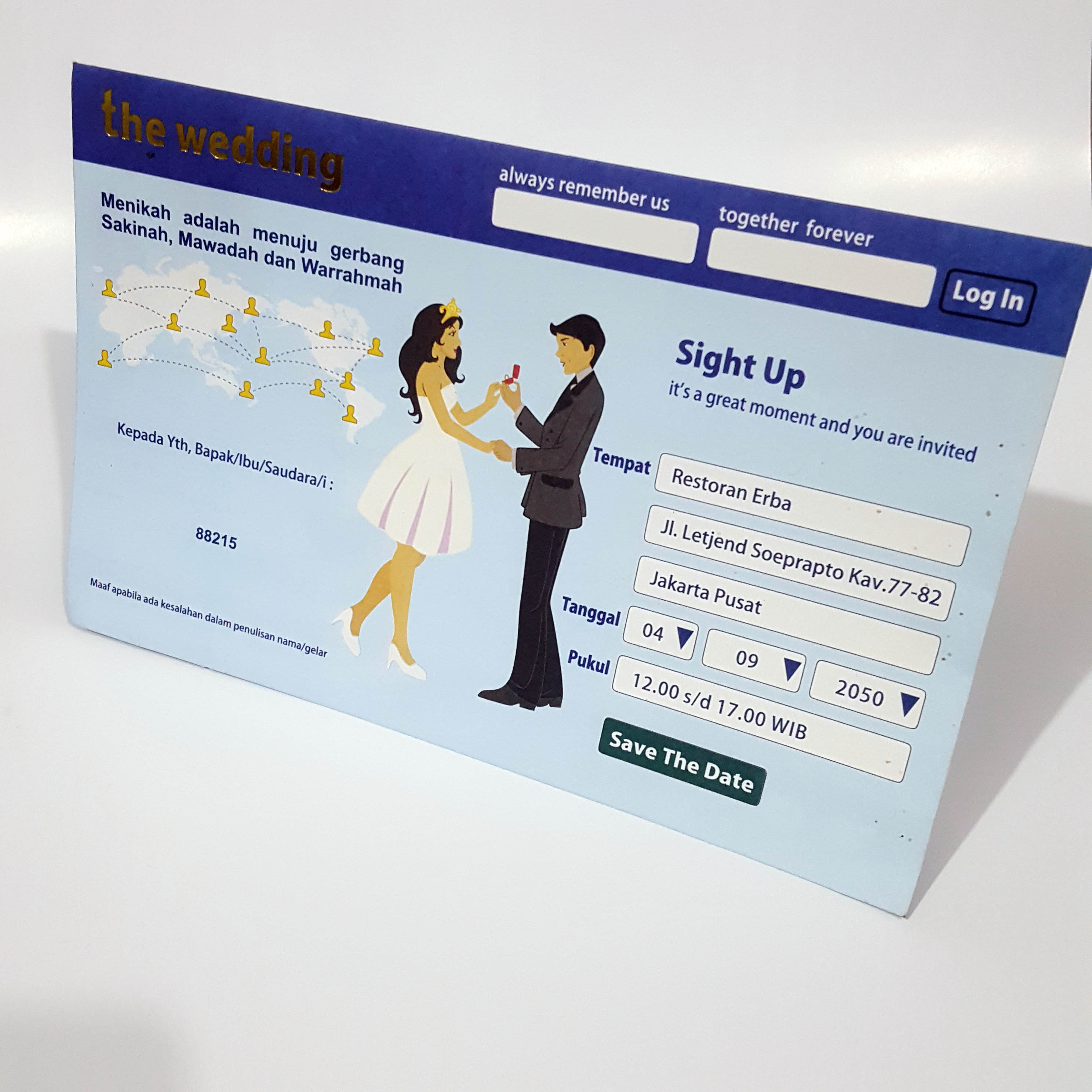 CETAK UNDANGAN PERNIKAHAN ERBA MODEL FB FREE UNDANGAN DIGITAL | Lazada ...