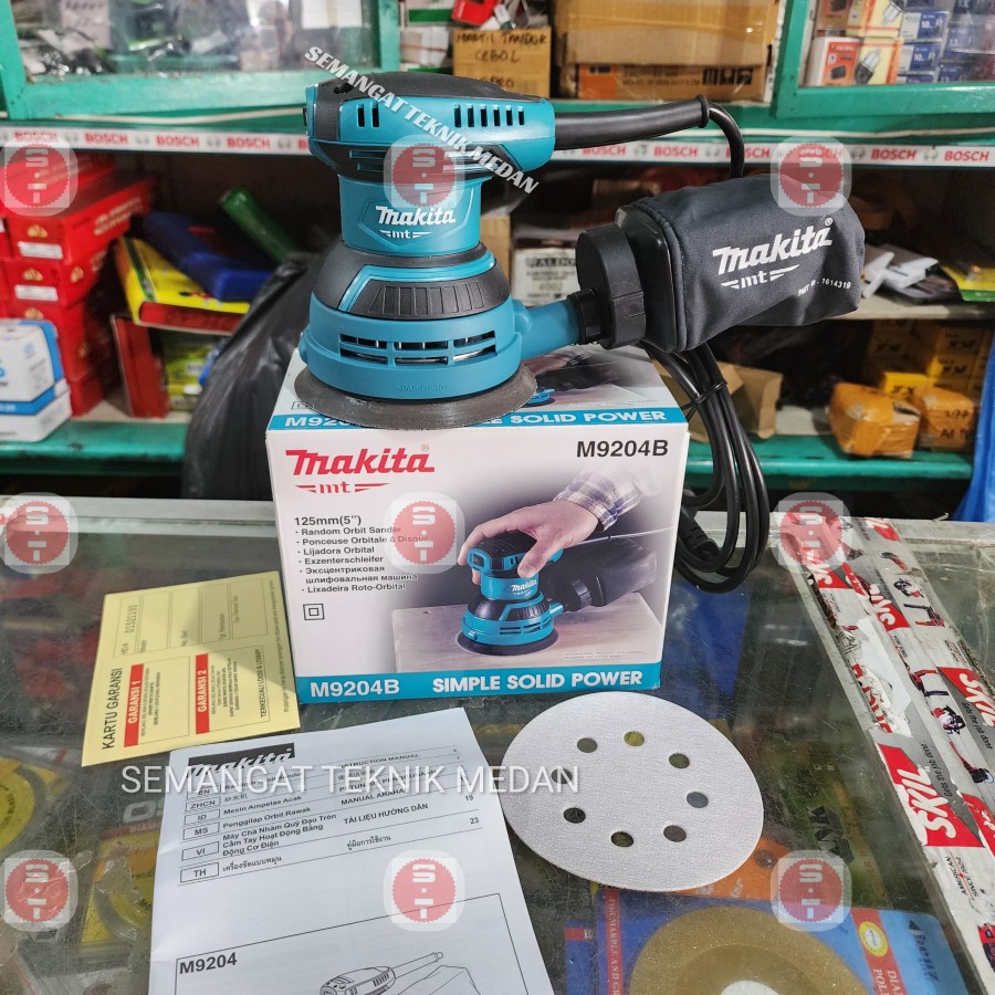 MESIN AMPLAS SANDER KAYU ORBITAL ROTARY 5" 5 " MAKITA M9204B M 9204B | Lazada Indonesia